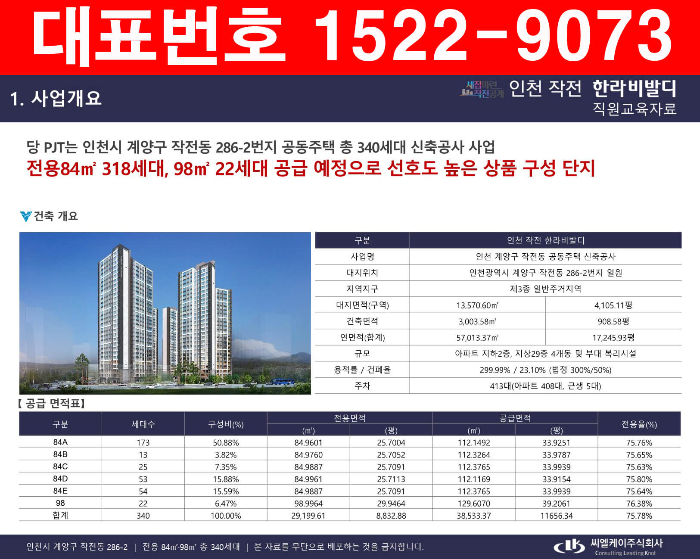 인천 작전 한라비발디 모델하우스 분양가 계양구 작전동 미분양 아파트 잔여세대