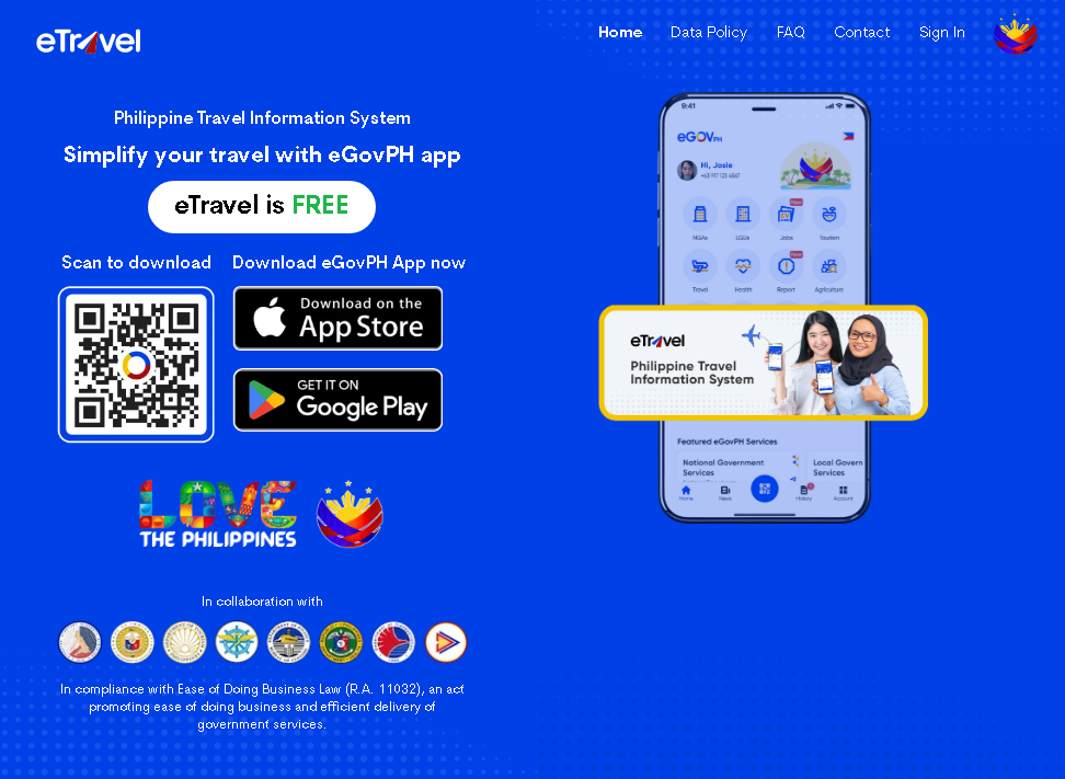 이트래블 필리핀 여행 전자입국신고 (etravel.gov.ph)