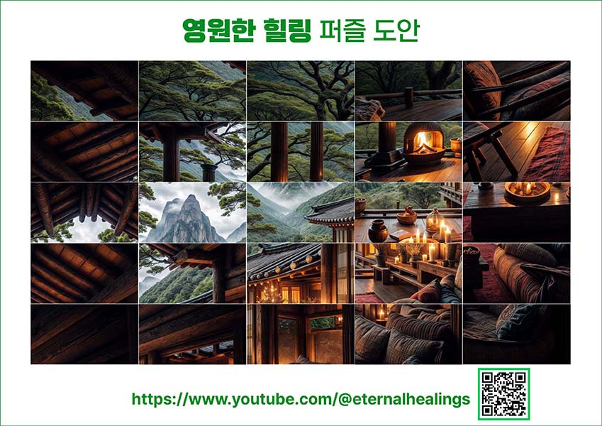 설악산 한옥 퍼즐 게임 도안 색칠공부도안 이미지 그림 프린트 무료다운 어르신 노인 유아 인지프로그램 치매예방