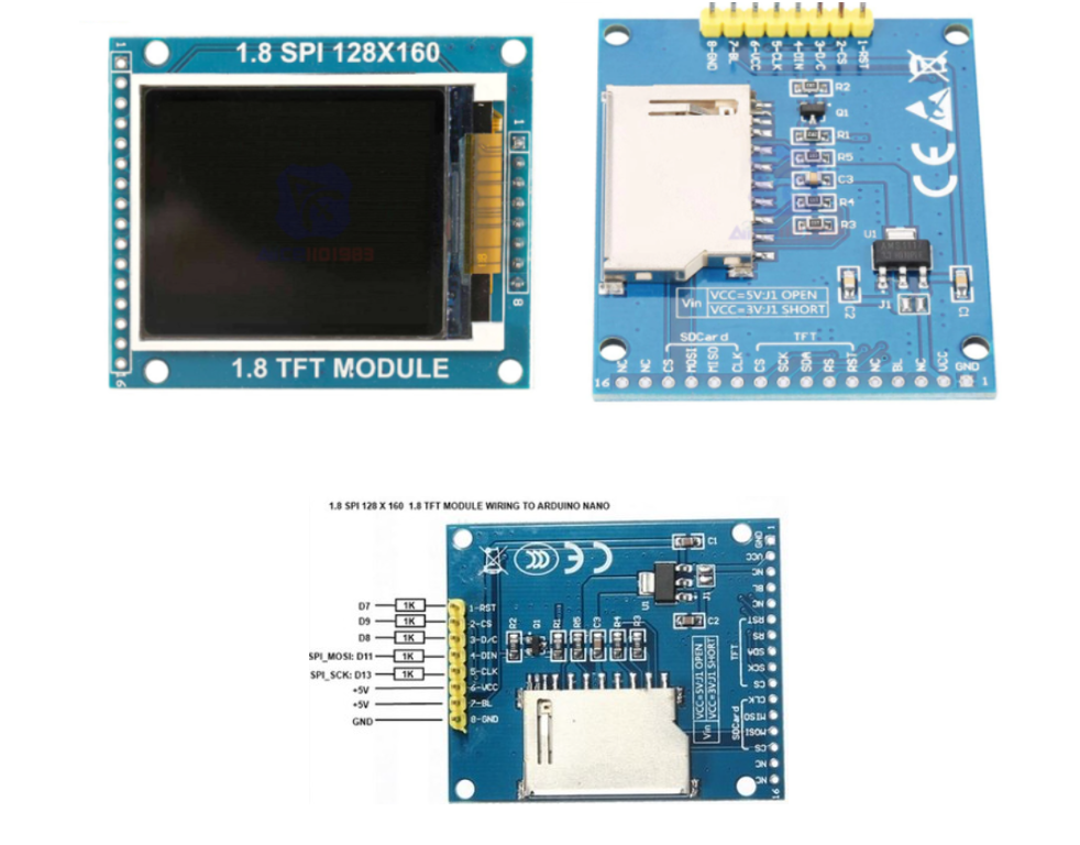 [ESP32] ST7735S IPS (SPI 인터페이스) TFT LCD 1.8인치 사용하기