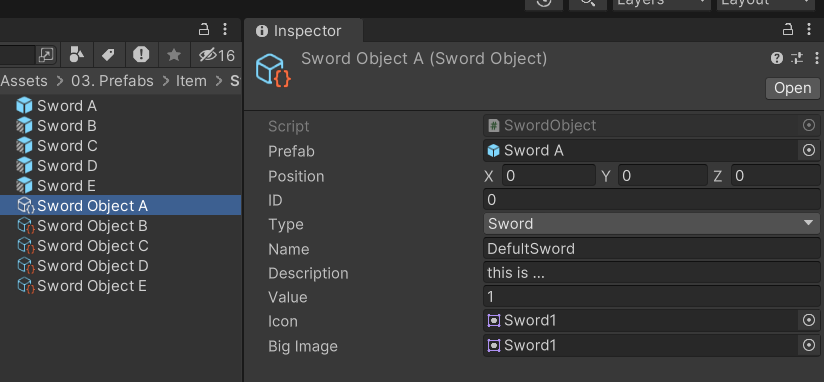 Unity Engine 인벤토리 시스템 구현하기 1 아이템 수집해서 인벤토리 창에 넣기 C Inventory System Sriptableobject