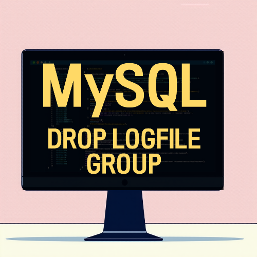 [MySQL] DROP LOGFILE GROUP 완벽 가이드 사용법(로그 파일 그룹 삭제)