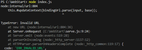 [Node.js] 'TypeError: Invalid URL' 오류 해결하기 :: 몰입하는 개발자 준비생