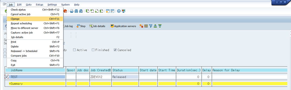 # [SAP] Batch Job - SM37