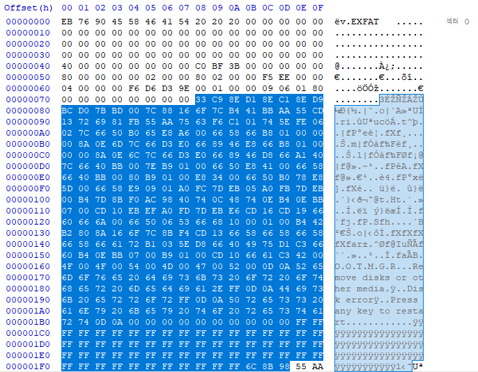 exFAT(Extended File Allocation Table) File System Structure Analysis