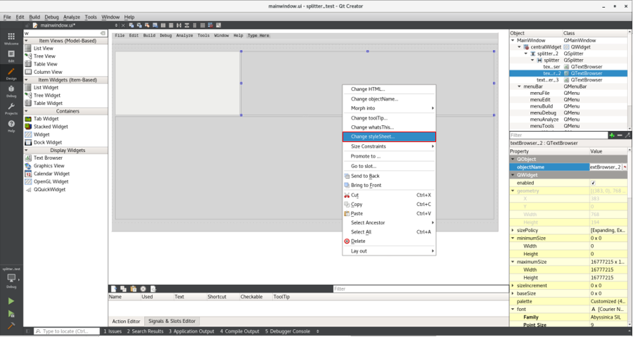 Qt Designer 에서 styleSheet 사용하기 :: 코딩초보의 블로그
