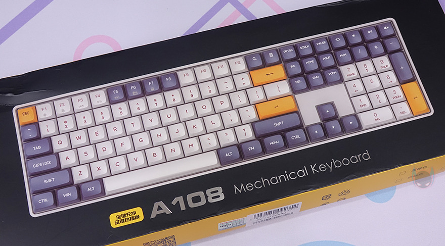 110키 풀-배열로도 나온 또하나의 가성비 유무선 키보드! - Aigo A108