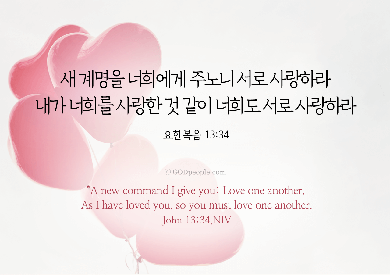마음에 꼭 요한복음 13장 34절 칼럼 디지털 시대에 사랑을 품다