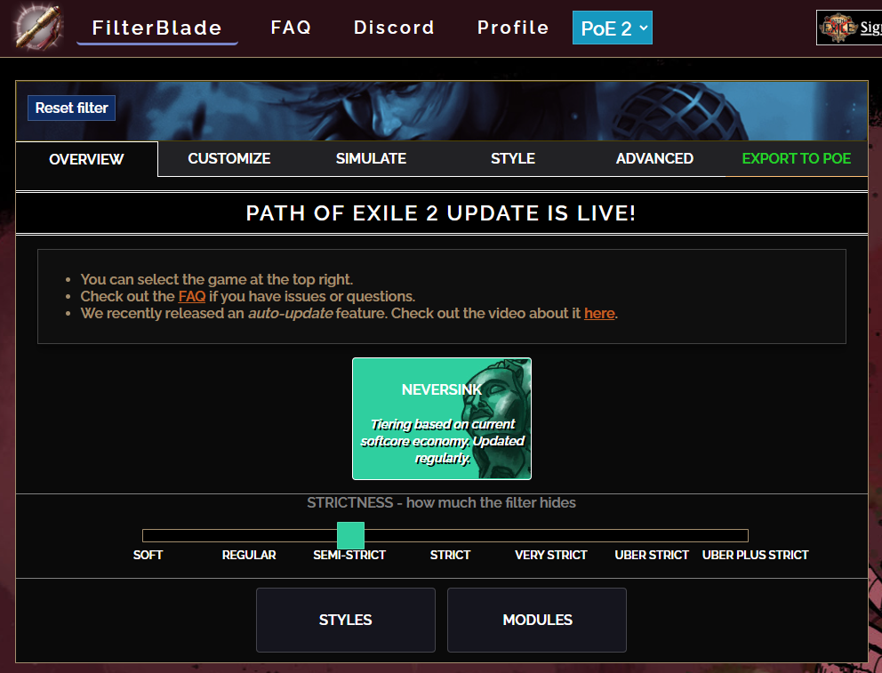 [PoE2] 패스 오브 엑자일2 네비싱크 최신 버전 다운로드: 필터블레이드, 아이템필터 소개