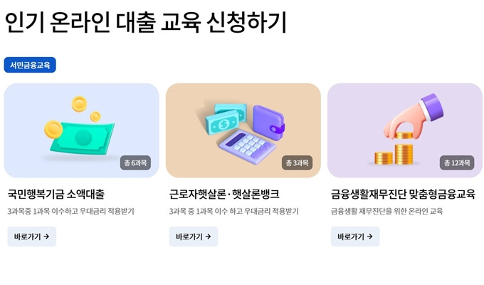 서민금융진흥원 금융교육포털 웹사이트 주소 (https://edu.kinfa.or.kr)