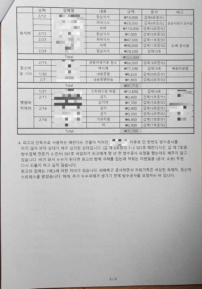 윗집 누수 소송 2단계 소장 작성하기 나홀로 소송 전자소송