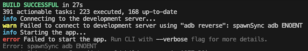 [React Native_에러해결] 안드로이드 에뮬레이터 에러 :: 무럭무럭 자라는 다람트리
