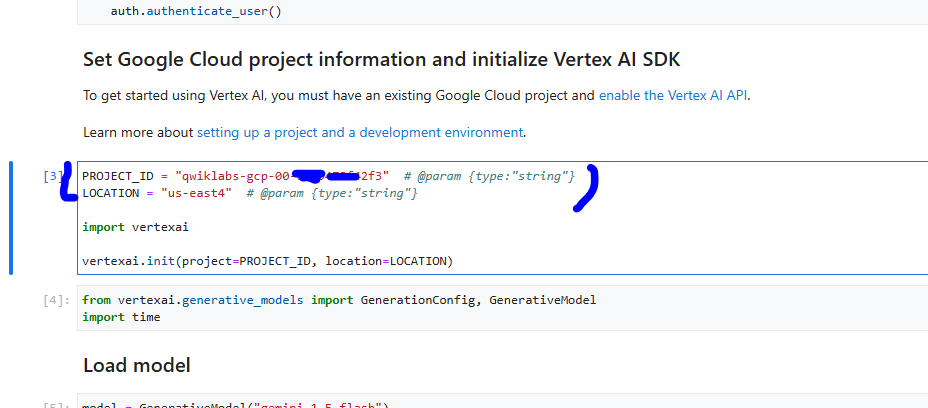[GCP,StudyJam] Prompt Design in Vertex AI 내 Install packages and import libraries. 진행관련