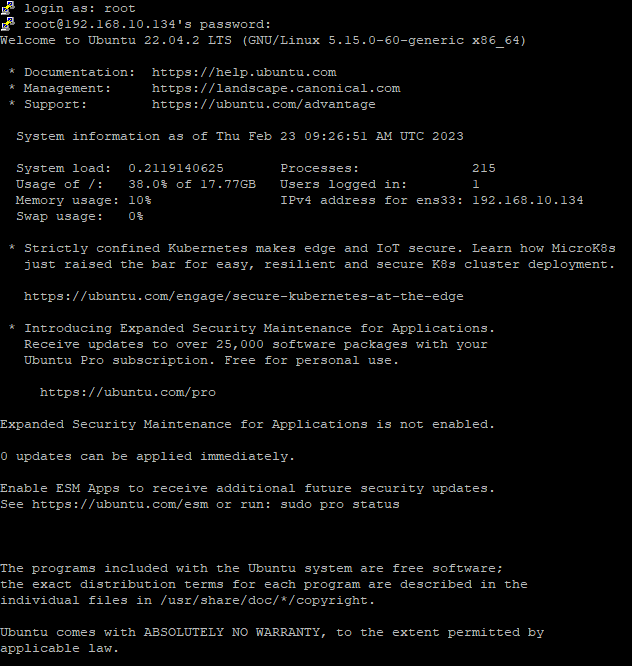 우분투(Ubuntu) 22.04 LTS / root 계정 원격으로 로그인하기(SSH) - 아과노트