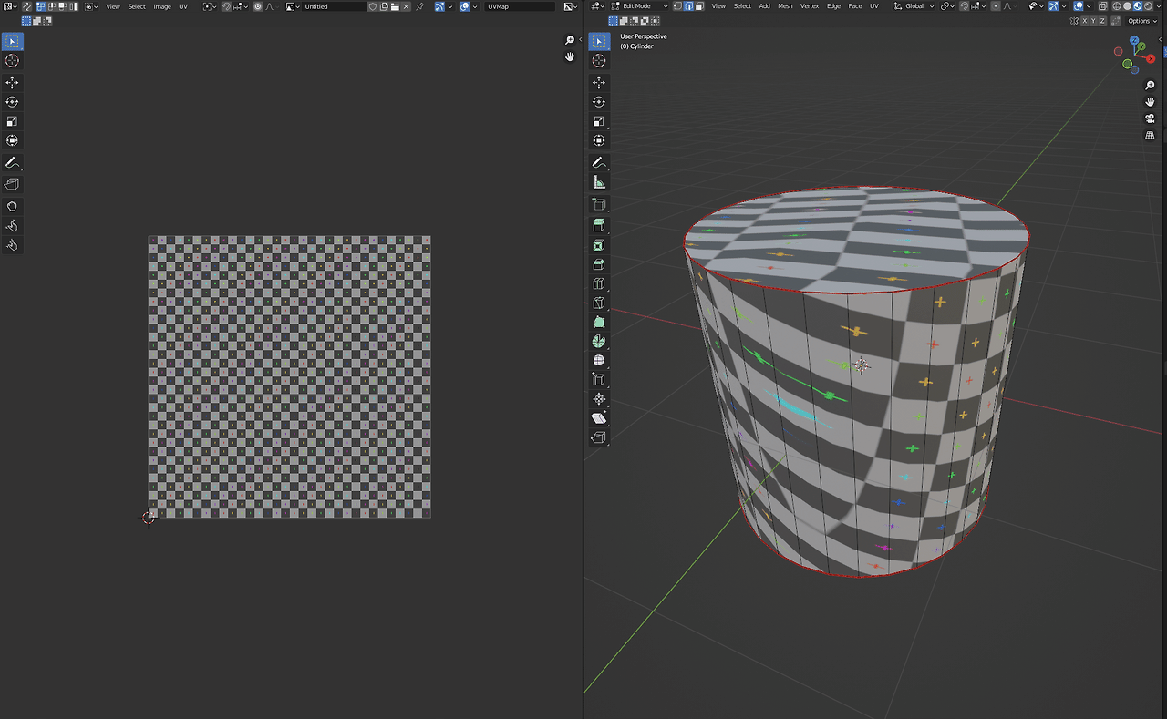 [Blender] UV Unwrap하기① - UV 기초, 기본도형 Unwrap하기