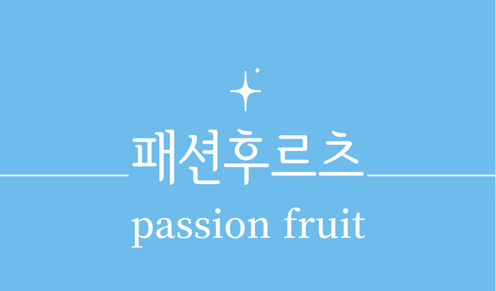 백향과 패션후르츠passion Fruit효능효과영양성분주의사항다양한 요리 활용법