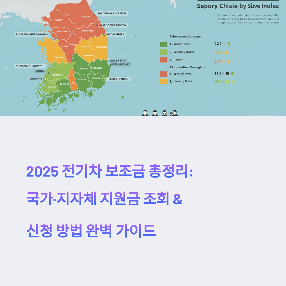 2025 전기차 보조금 총정리 국가·지자체 지원금 조회 And 신청 방법 완벽 가이드