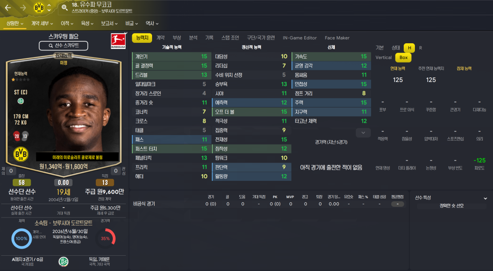 FM2024 [풋볼매니저 2024] : 유망주 공격수 스트라이커 추천 선수 TOP5 (2023년)