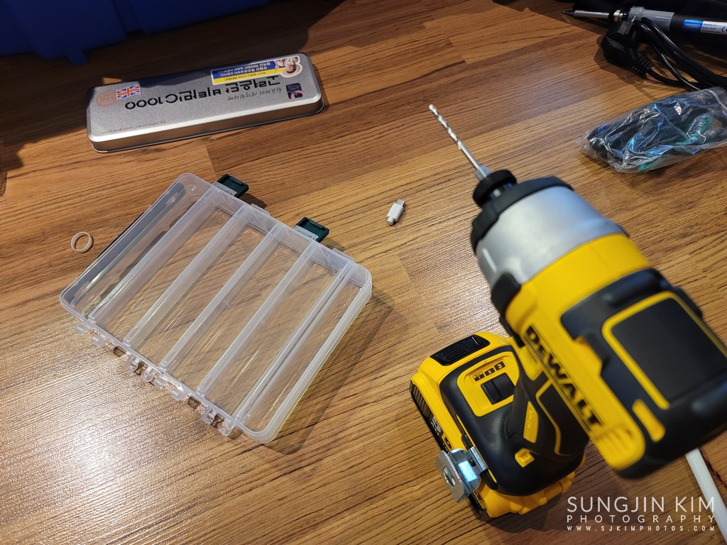 쭈꾸미 갑오징어 낚시 Uv축광 에기 태클박스 케이스 Diy