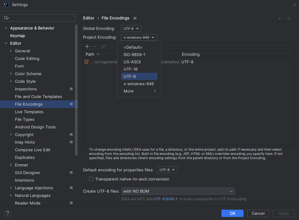 [Intellij] error: unmappable character (0xEC) for encoding x-windows-949 에러 해결 — 도움 안되는 개발 블로그