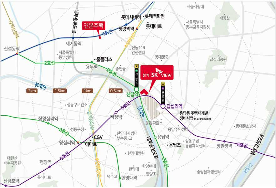 용답동 청계 Sk View 평면도 모집공고 청약결과 등 분양 정보
