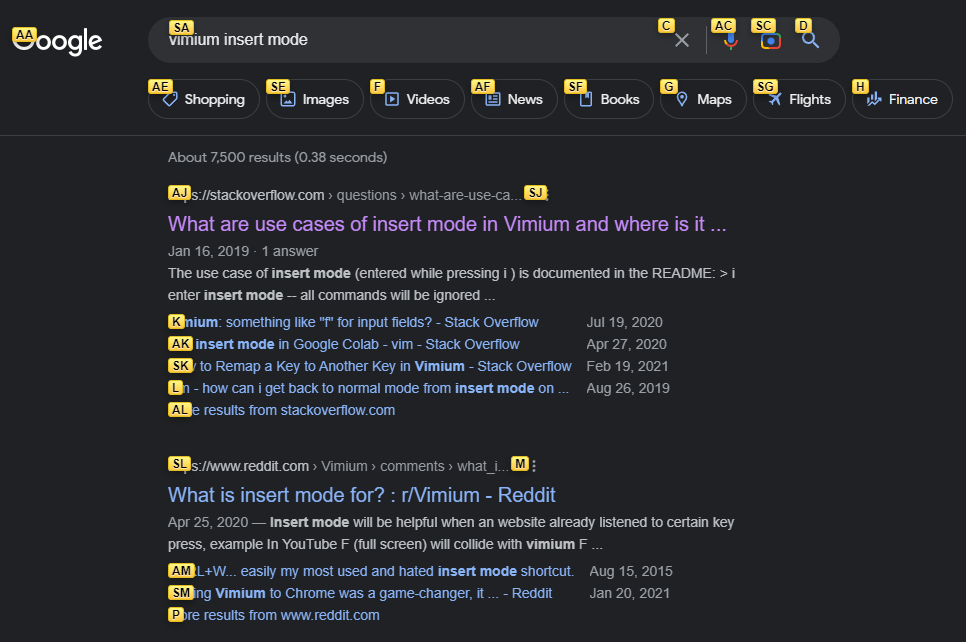 브라우저에 vim모드 적용 - Vimium