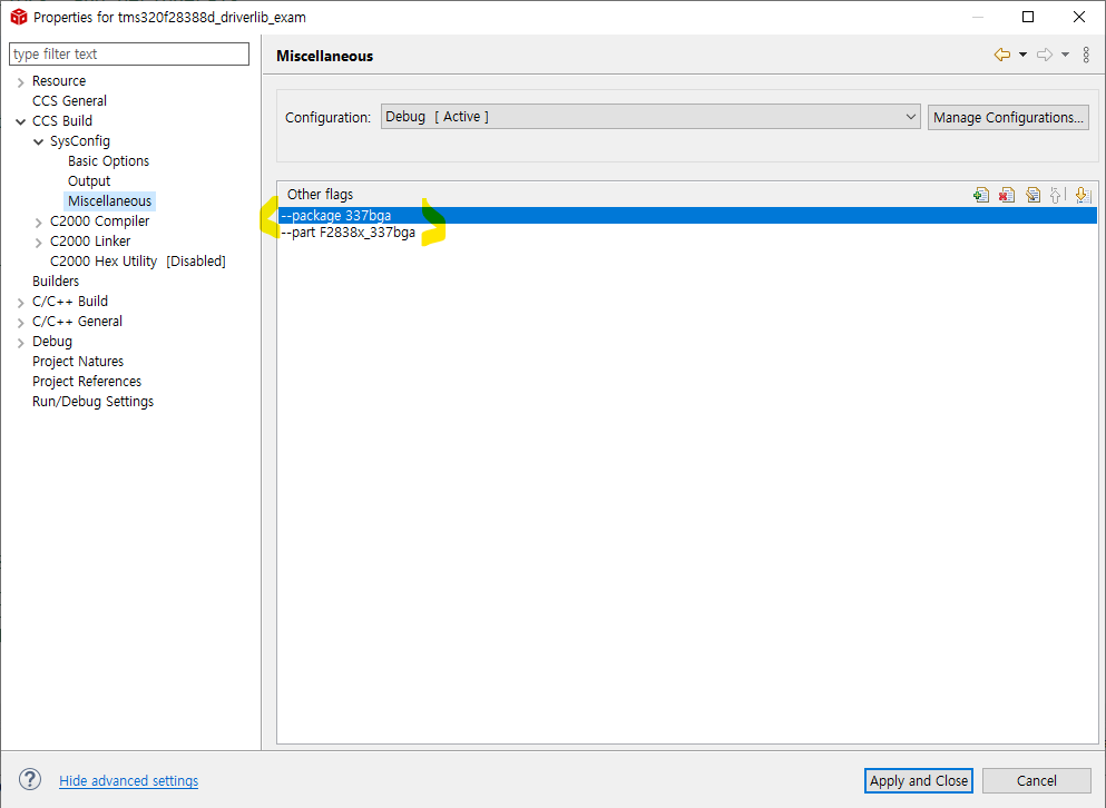 CCS, Code Composer Studio ] 재사용 용이한 Portable Project 만들기 (device_support 와 driverlib 모두 사용)