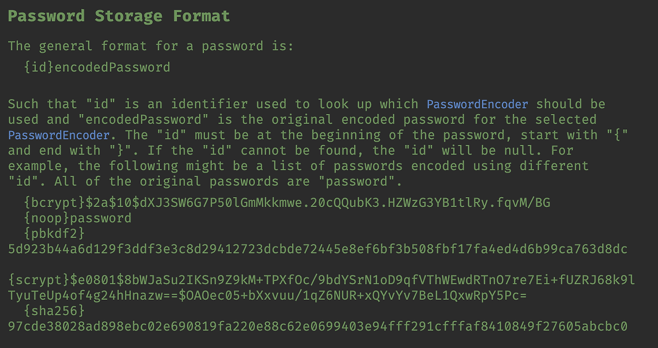 [Spring Security] PasswordEncoder
