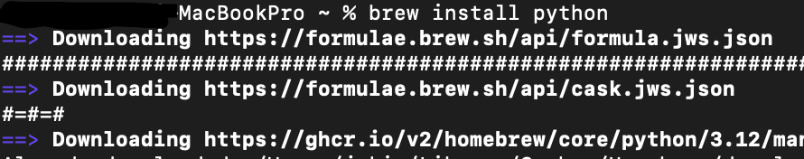 [Mac] Python 3 다운로드 및 설치(Homebrew 사용)