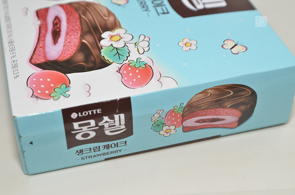 봄철 신상 롯데 몽쉘 생크림 케이크 딸기 후기