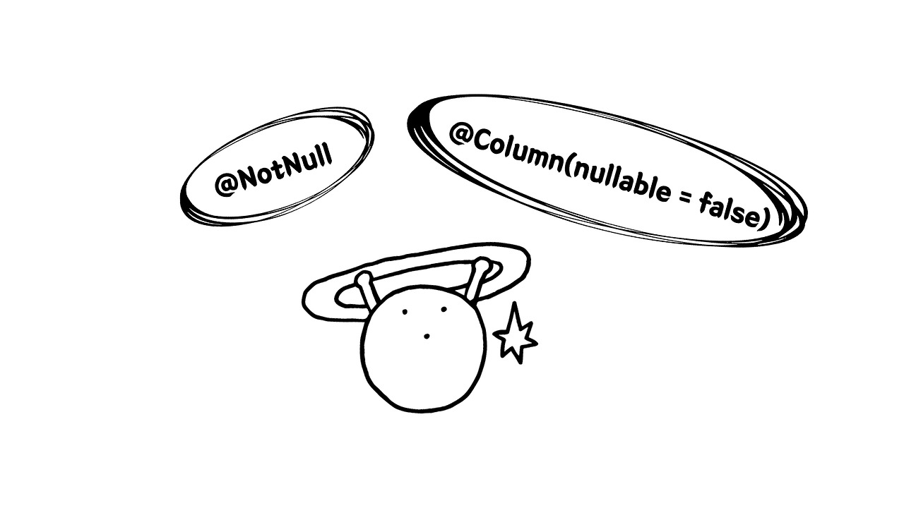 [JPA] @NotNull VS @Column(nullable = false)