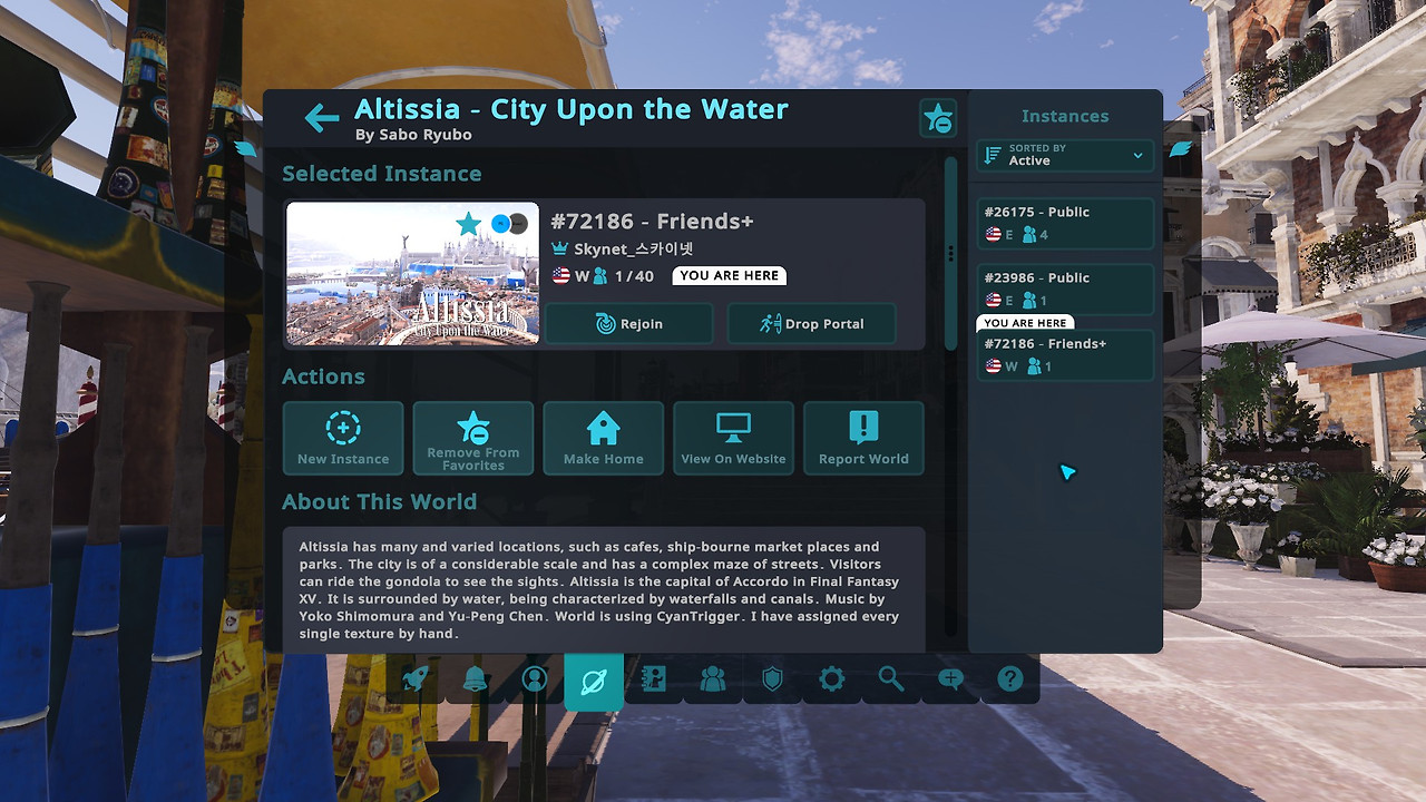 VRChat 월드 추천 274. Altissia - City Upon the Water