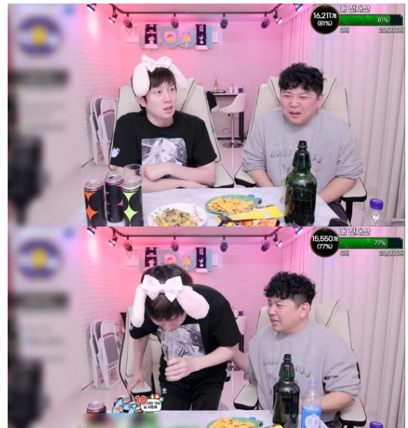 김희철 아프리카bj 최군 방송 만취 욕설 폭주 일본 불매운동 여성시대 민감주제에 수위높은 욕설