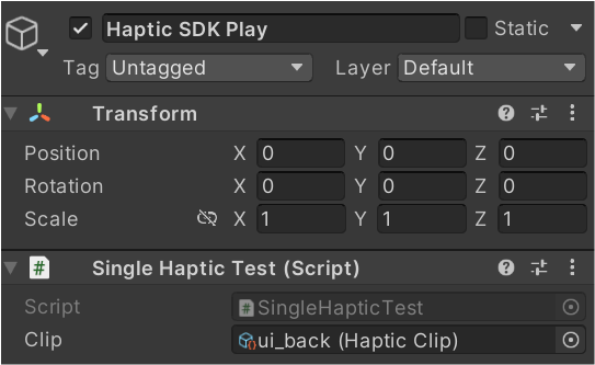 Meta Haptic Studio에서 만든 Haptic 이용하기, Haptic SDK사용