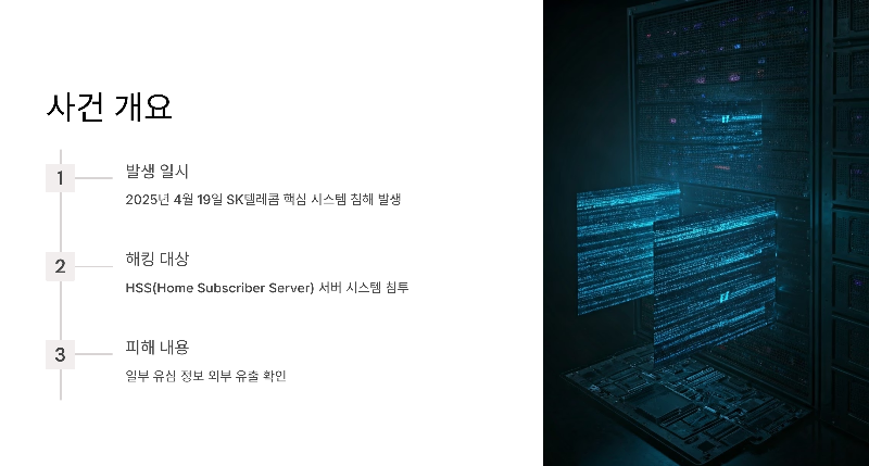 SKT 통신서버 HSS 해킹 사건 종합 분석과 보안 대응 전략