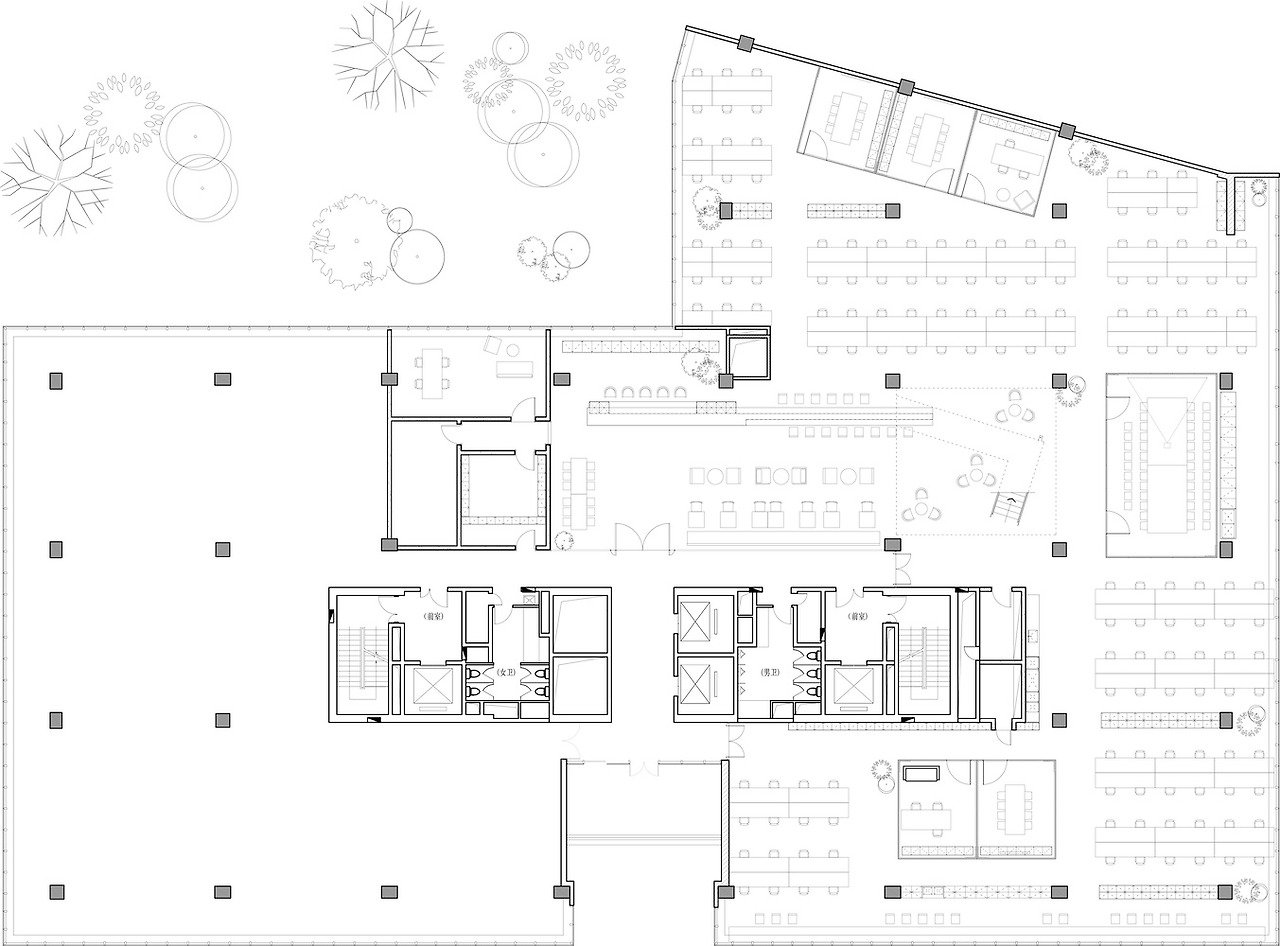 오픈플랜 오피스랜드스케이프 Jspa Design Shenzhen Yeahka C4 Office Design