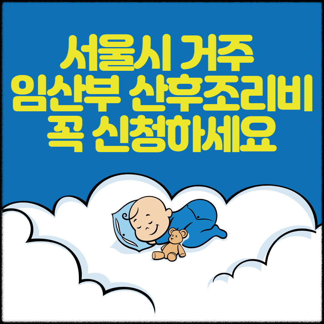 서울시 거주 임산부 산후조리비 지원