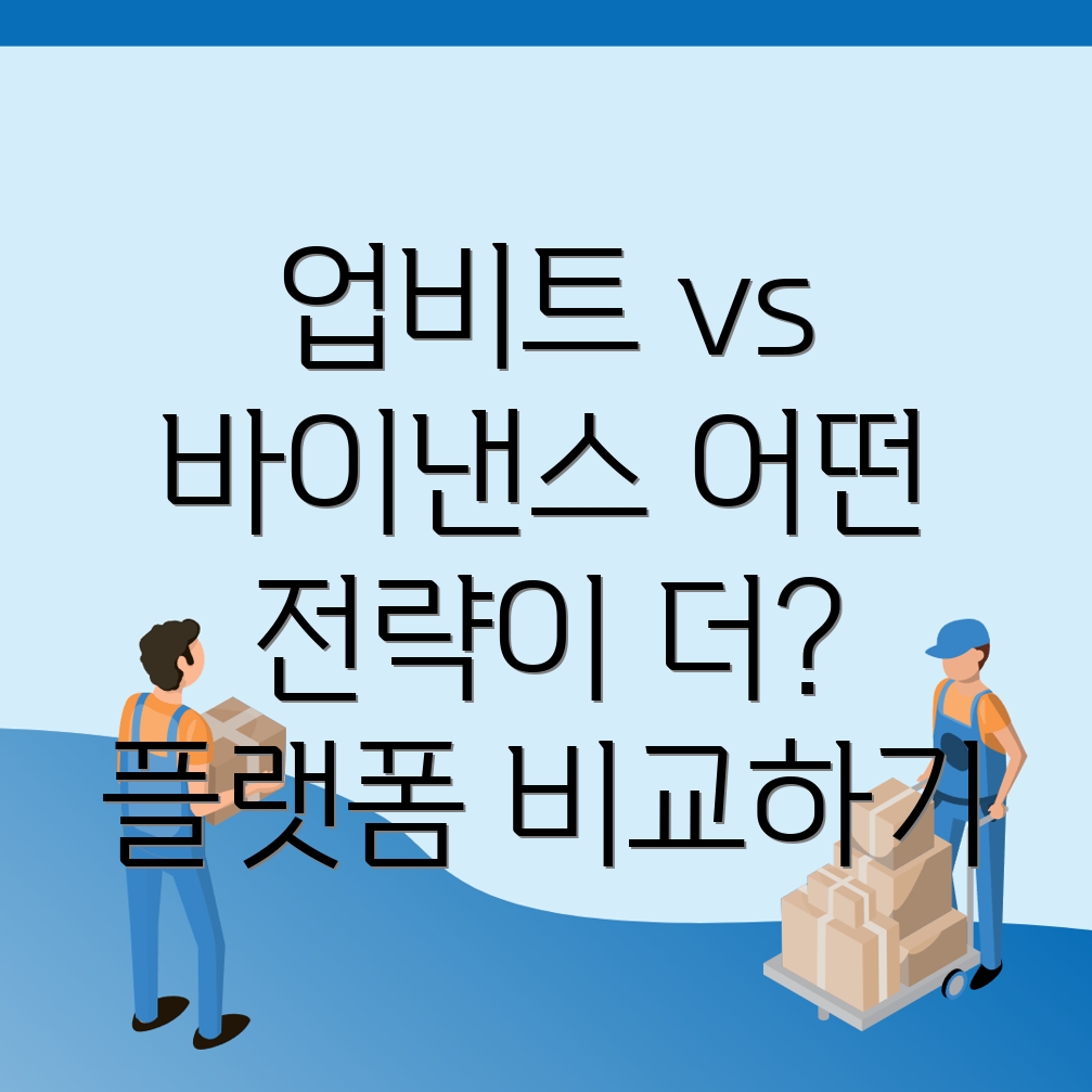 업비트와 바이낸스의 매매 전략 비교 어떤 플랫폼이 더 나은가