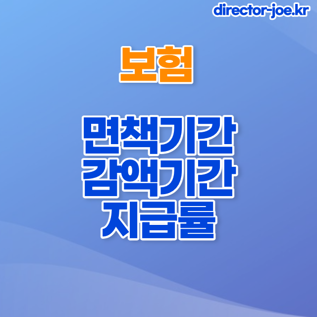 보험 면책·감액기간 지급률 알아보기