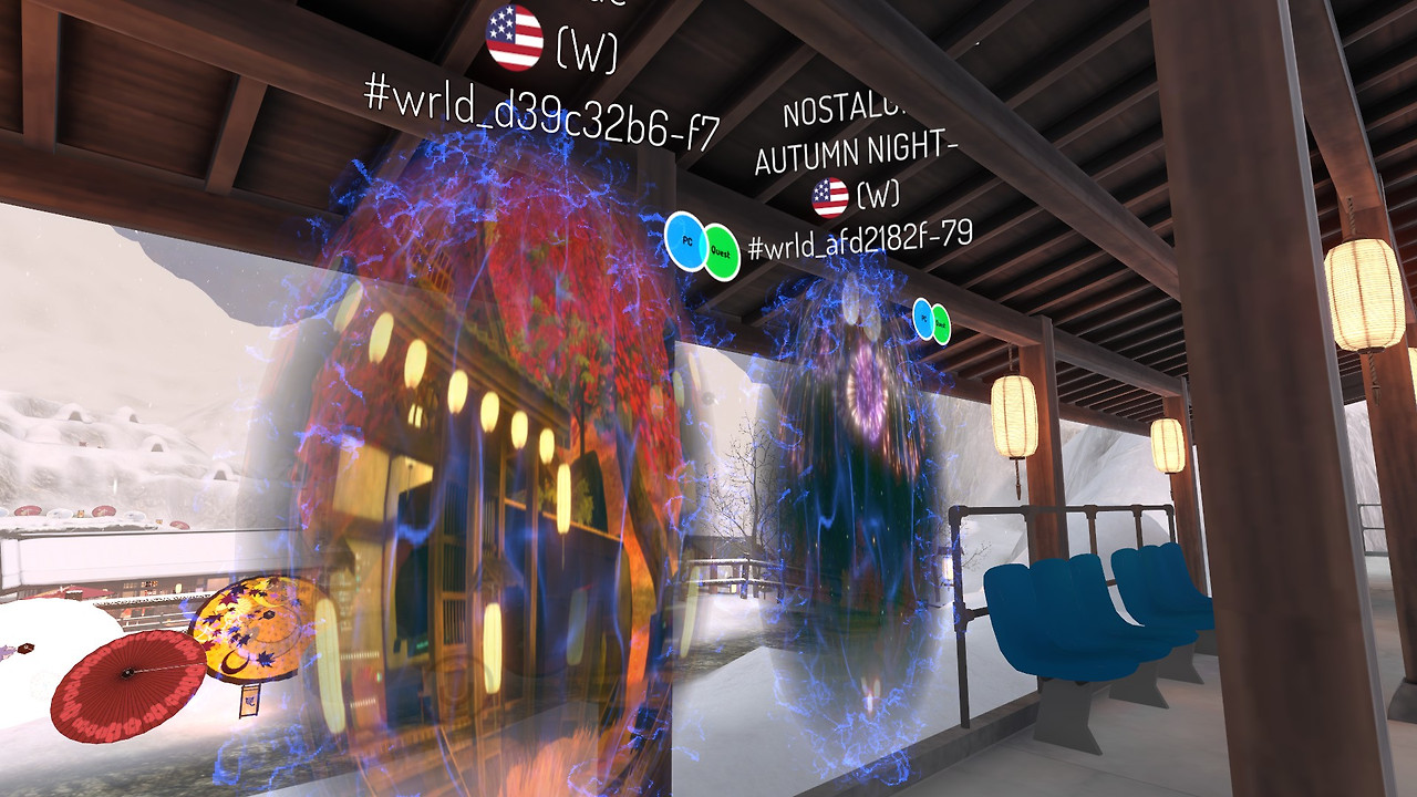 VRChat 월드 추천 204. 遠郷の冬めく処 -Nostalgic Winter Riverside-