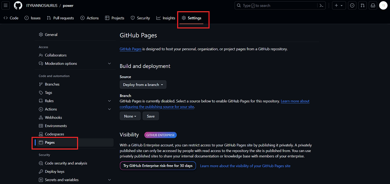 [GitHub] JavaScript 깃허브 페이지 github.io 배포 (node.js 서버 배포 실패) (private ...