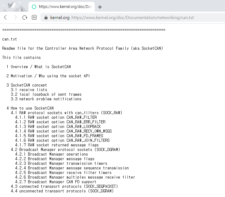 Linux CAN Network - CAN드라이버와 SocketCAN