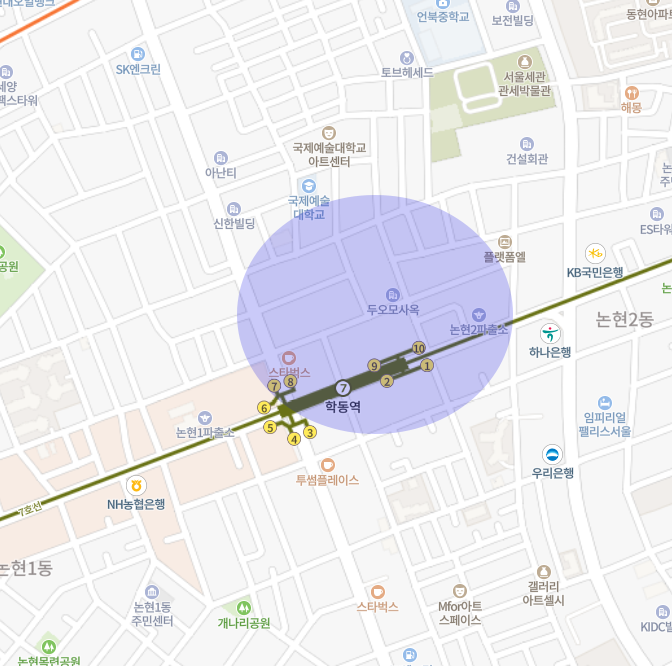학동역 개인pt샵 필라테스 노출천장