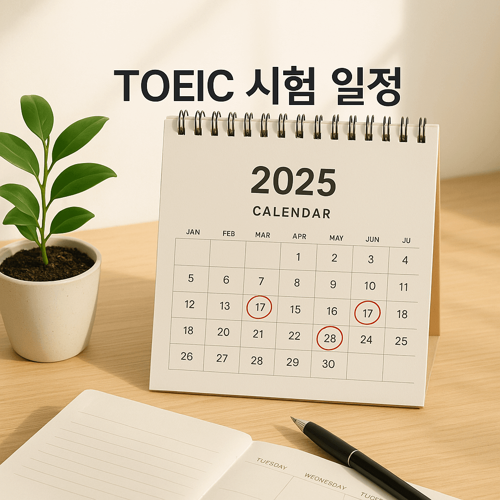 2025년 토익toeic 시험 일정 이것만 알면 완벽 준비 최신 정보 총정리