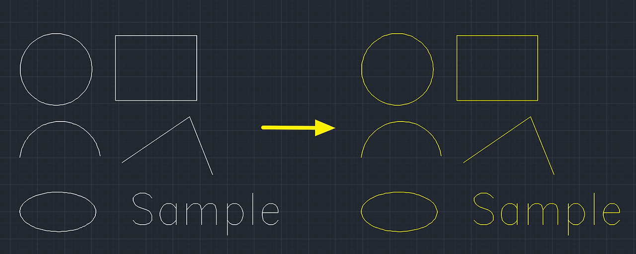 [AutoCAD C#]오토캐드에서 객체를 선택하여 Color, Layer 변경하기
