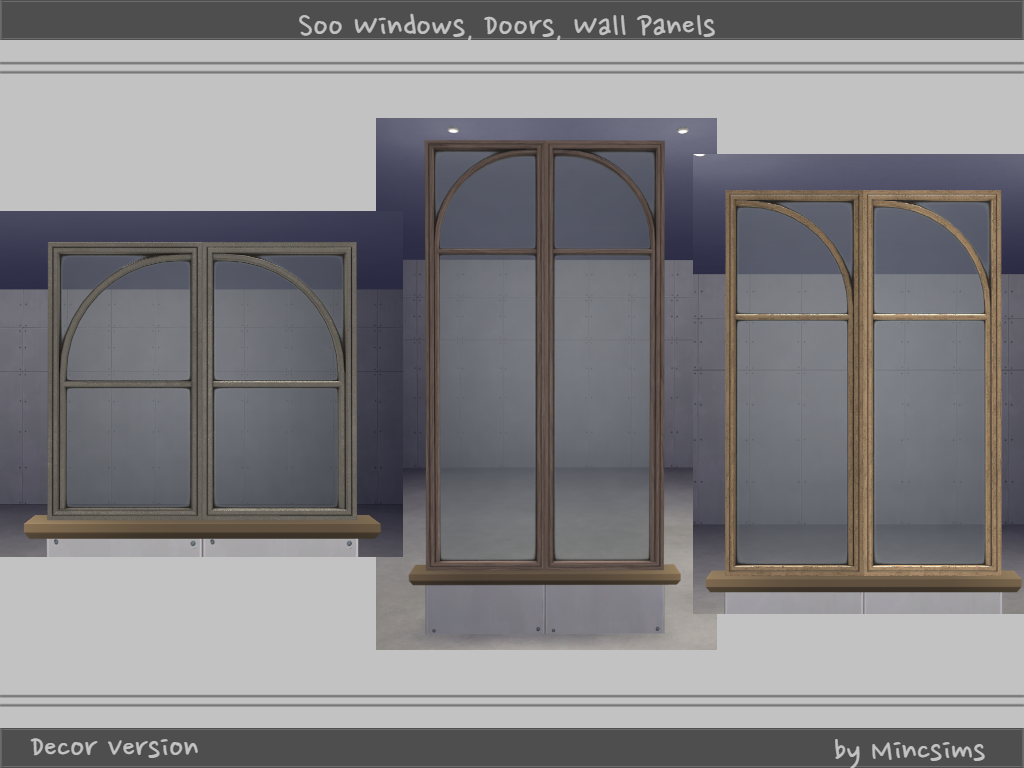 Soo windows, doors and panels set — MINCSIMS