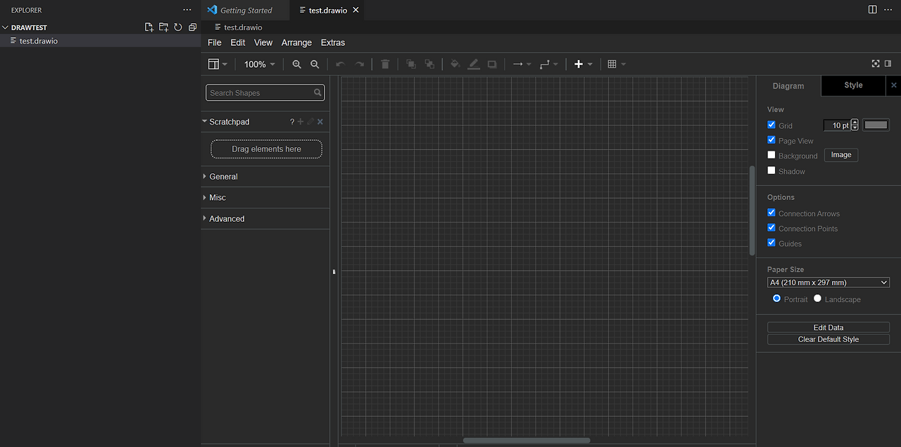 VSCode에 Draw.io (Diagram) 연동