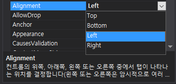 WinForms ] GroupBox, Panel, TabControl 속성
