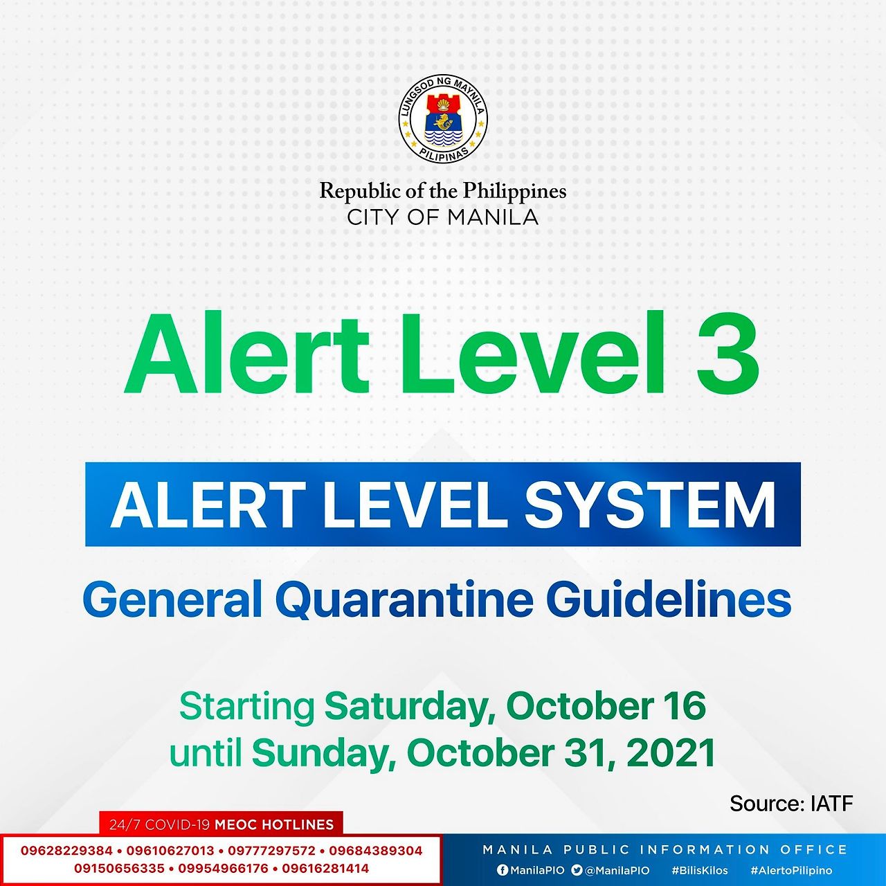 [필리핀 방역 단계] 경보단계시스템(Alert Levels System) 적용 지역 확대