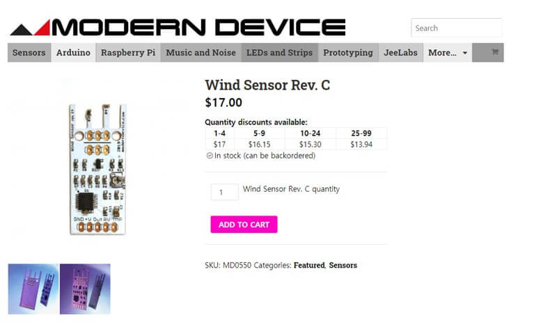 MD0550 Airflow Sensor [Arduino Sensors for Everyone]